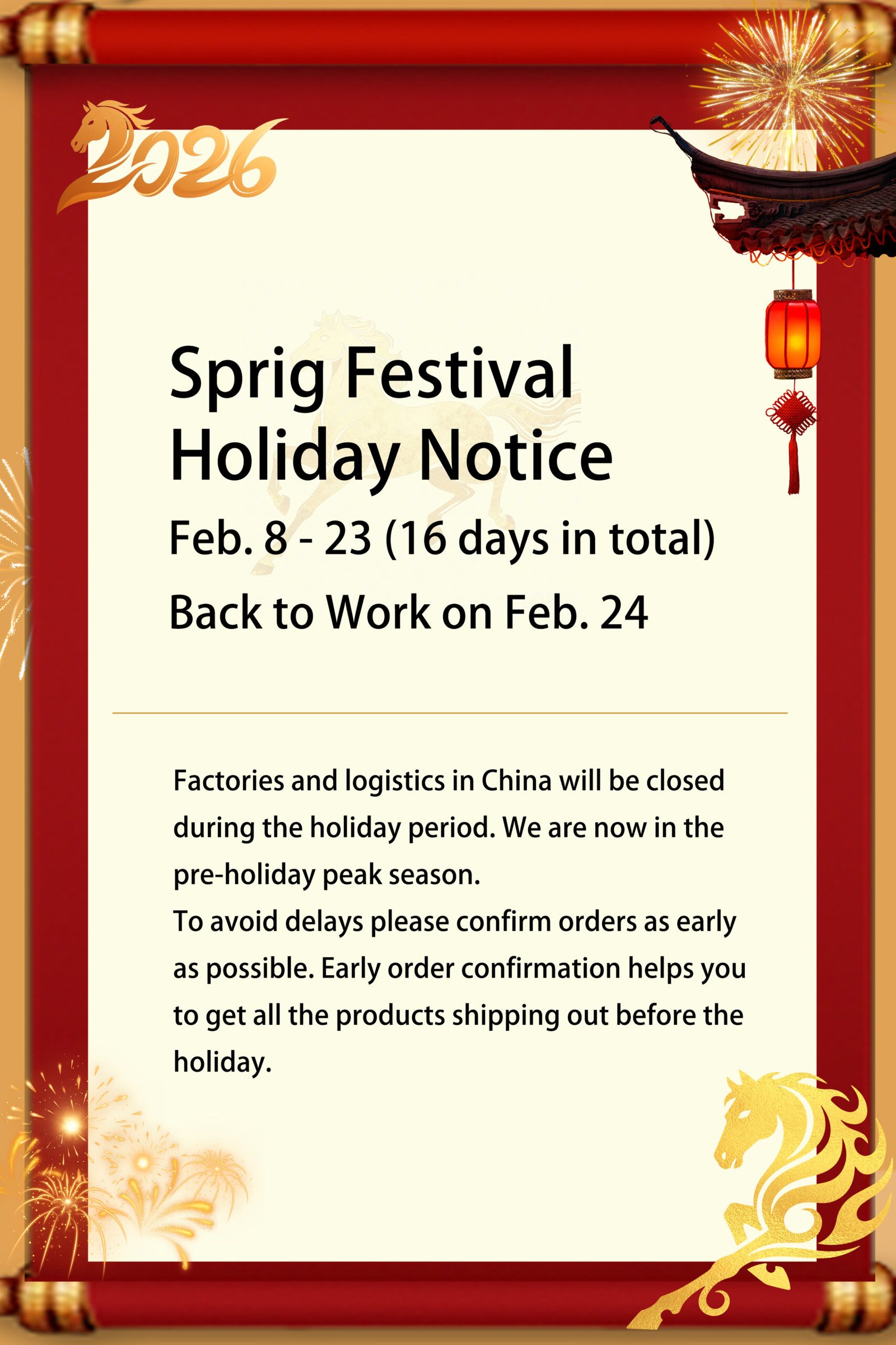 Oriental Navigation 2026 Chinese New Year Holiday Notice: Urgent ...